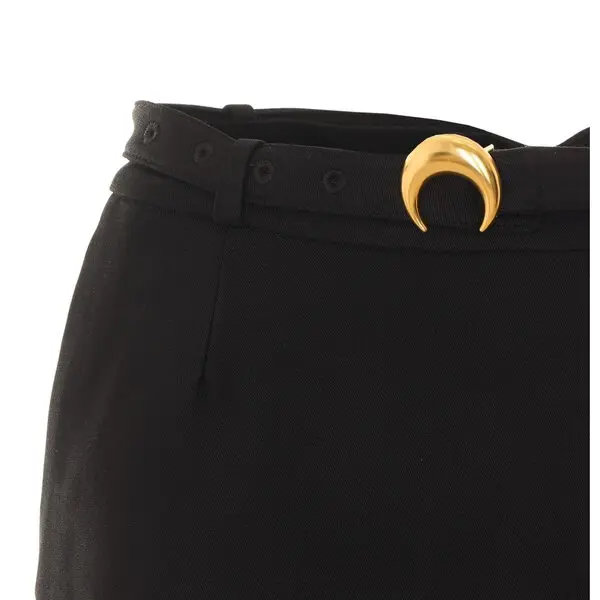 MARINE SERRE Belted High-waist Shorts