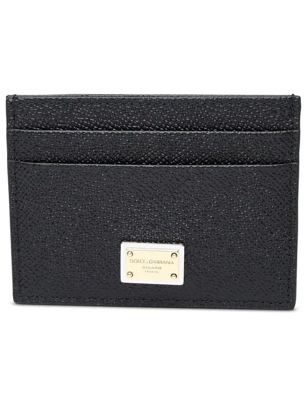 Dolce & Gabbana Leather Card Holder - Black