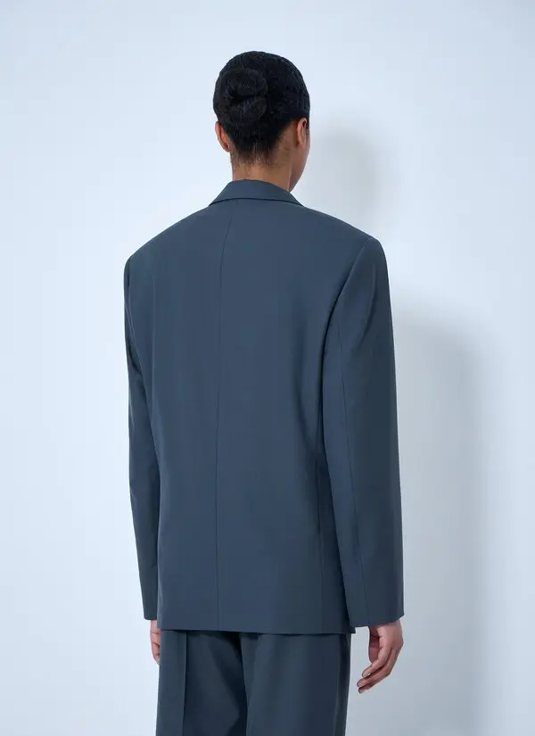 LEMAIRE Double-breasted Wool Blend Suit Blazer