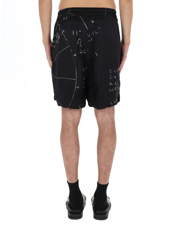 Rick Owens Boxer Shorts With Graphic Print