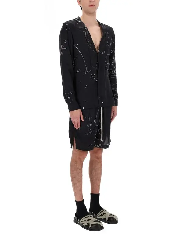Rick Owens Boxer Shorts With Graphic Print