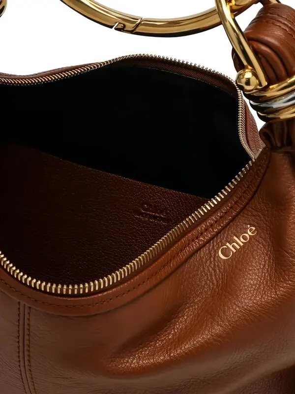Chloé Leather Bracelet Bag With Hoop Handle