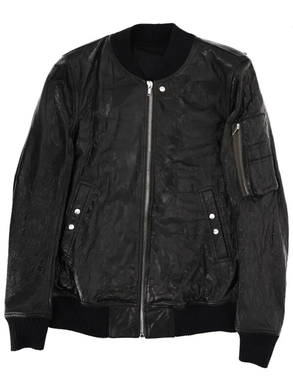 Rick Owens Classic Leather Bomber Jacket