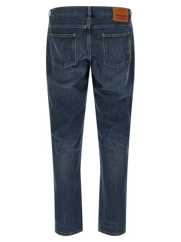 Dolce & Gabbana Logo Embroidered Stonewashed Jeans