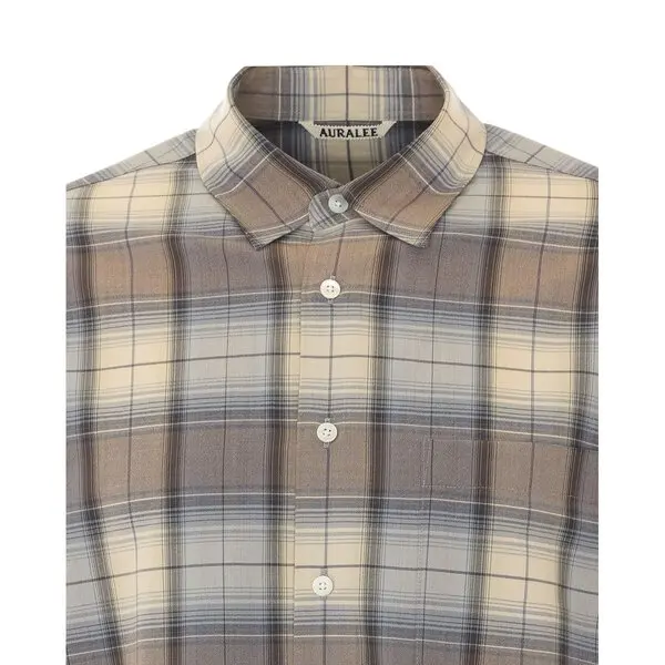 Auralee Super Light Check Shirt