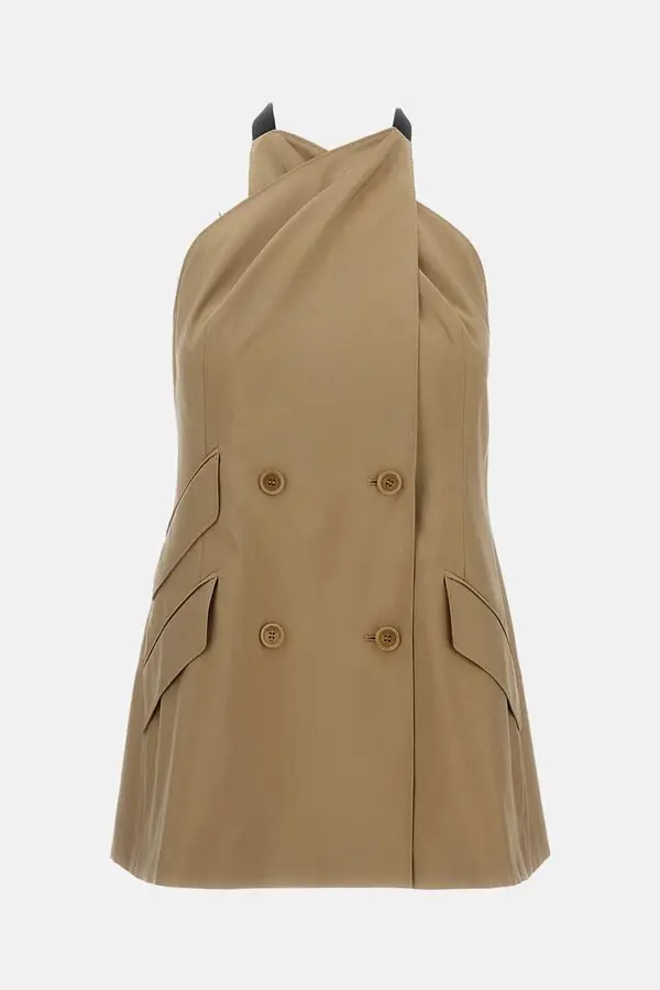 Max Mara Muraghe Gilet Double-breasted Virgin Wool And Silk Vest - Multicolor