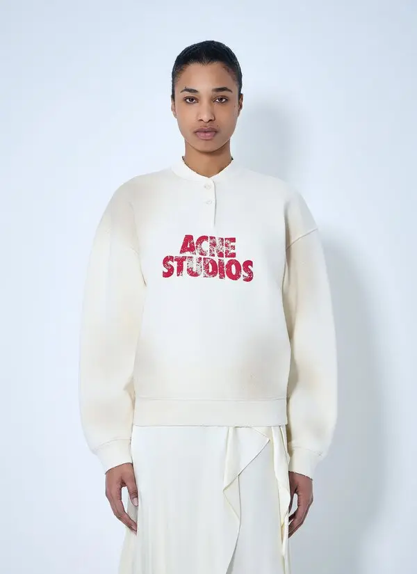 Acne Studios Embroidered Logo Sweatshirt - Multicolor