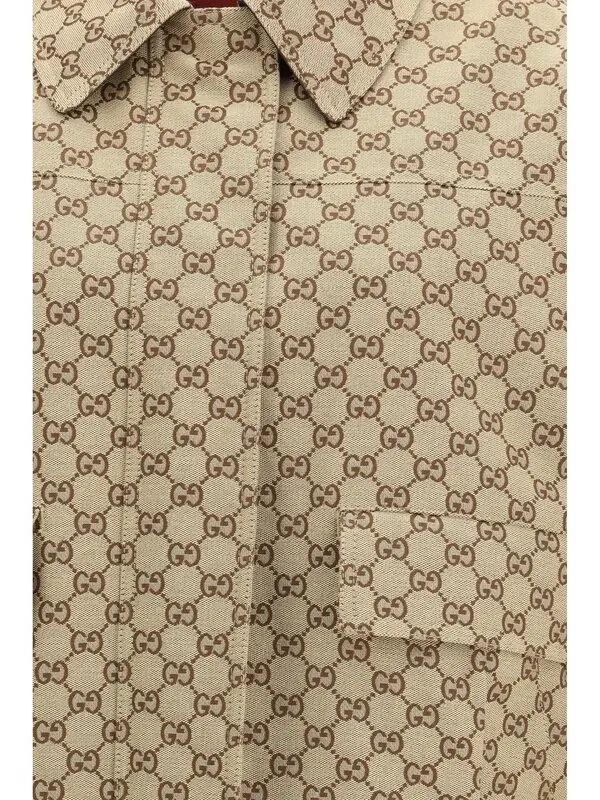 Gucci Gg Canvas Bomber Jacket - Cream
