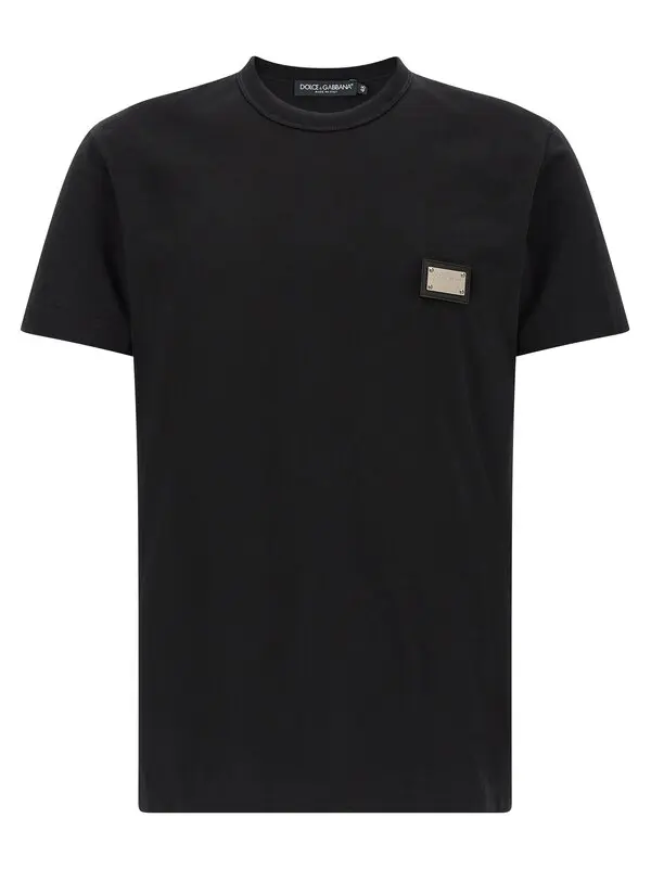 Dolce & Gabbana Logo Plate T-shirt - Black