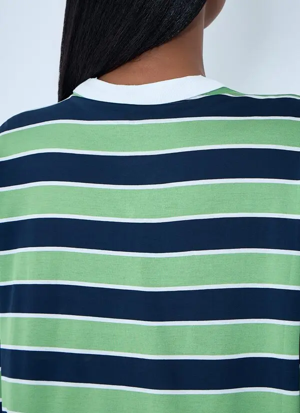 Prada Striped Long Sleeve Top