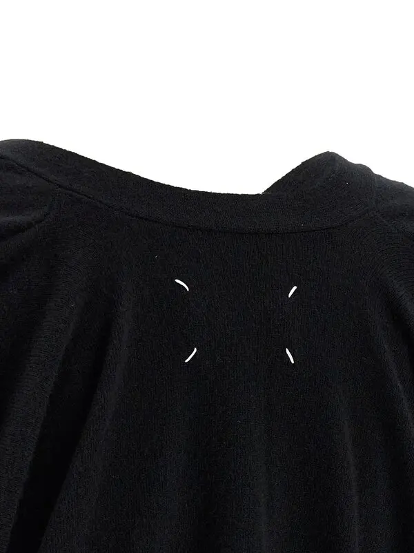 MAISON MARGIELA Four Stitches Wool Cardigan - Black