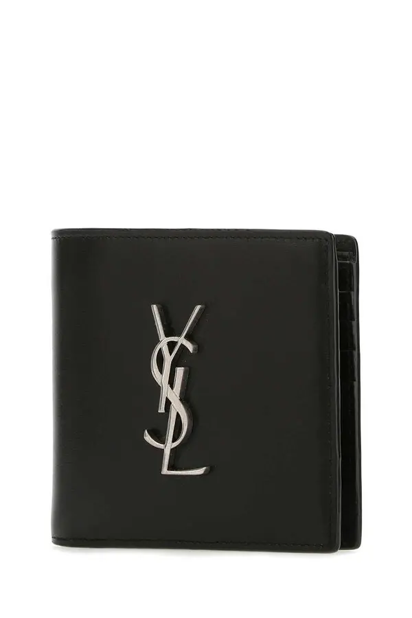 Saint Laurent Leather Wallet - Black