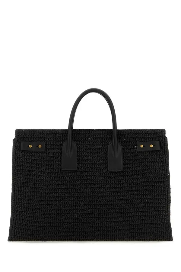 Saint Laurent Raffia Medium Sac De Jour Shopping Bag
