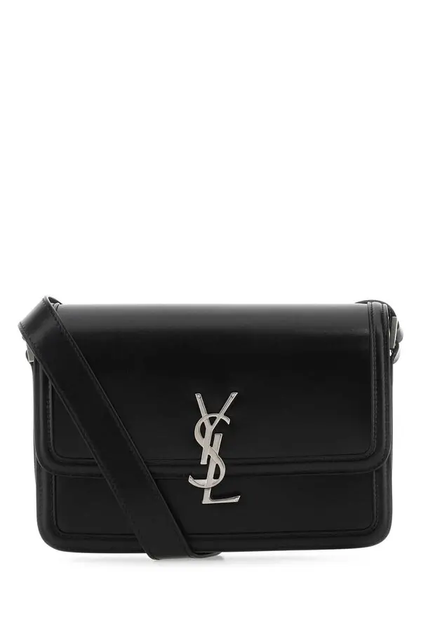 Saint Laurent Leather Solferino Shoulder Bag - Black