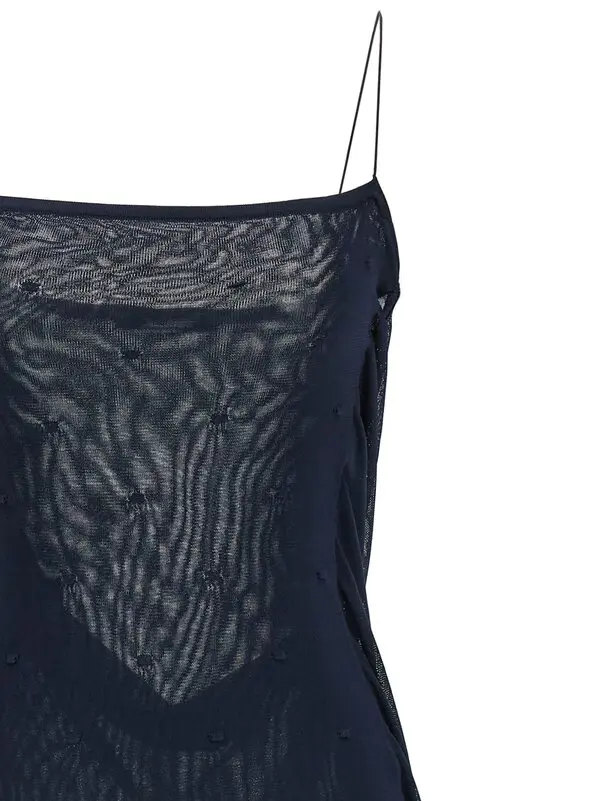 Jacquemus La Robe Maille Plumetis Maxi Dress - Blue