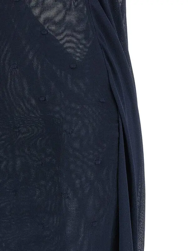 Jacquemus La Robe Maille Plumetis Maxi Dress - Blue