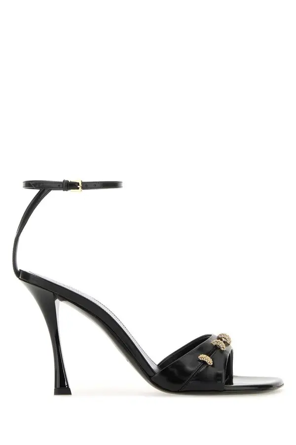 Givenchy Leather Stitch Sandals - Black