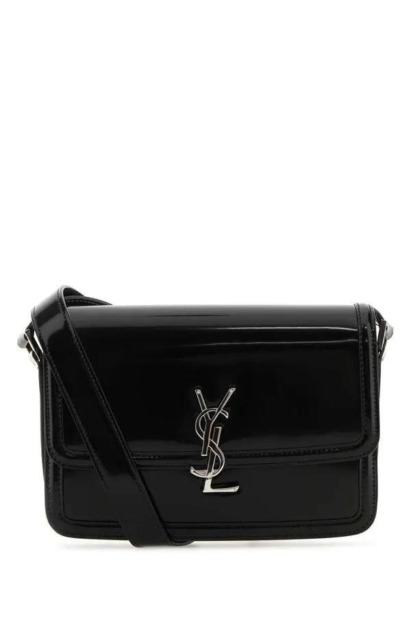 Saint Laurent Leather Solferino Medium Crossbody Bag - Black
