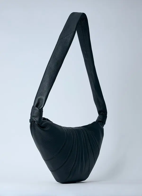 LEMAIRE Medium Croissant Crossbody Bag - Black