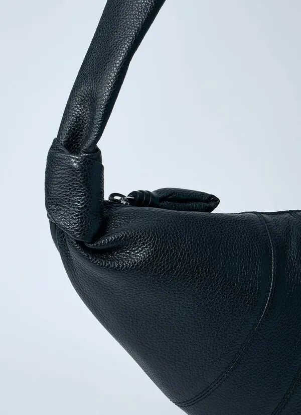 LEMAIRE Medium Croissant Crossbody Bag - Black
