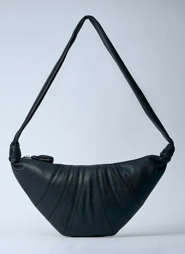 LEMAIRE Medium Croissant Crossbody Bag - Black