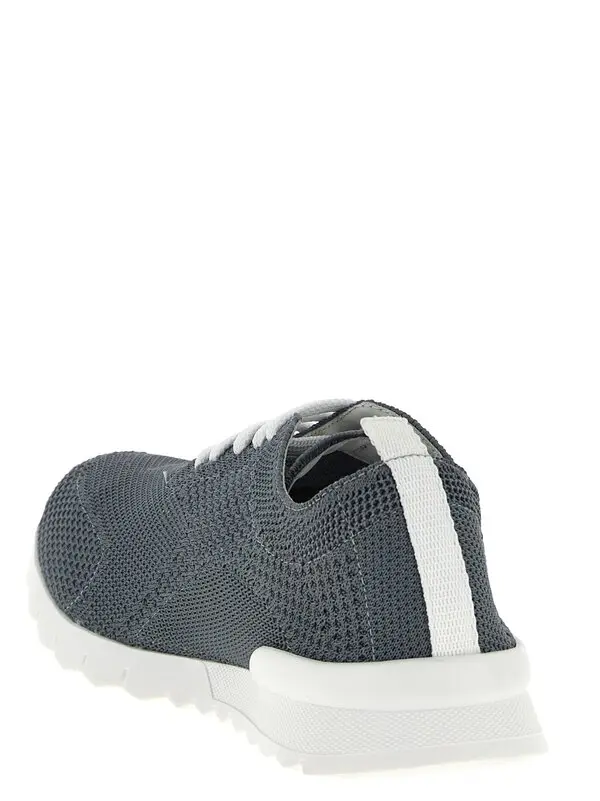 Kiton Knitwear Lace-up Sneakers - Gray
