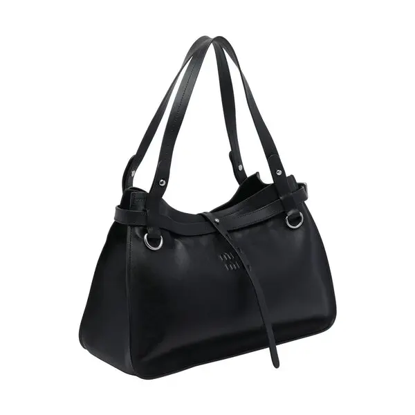 Miu Miu Logo Shoulder Bag - Black