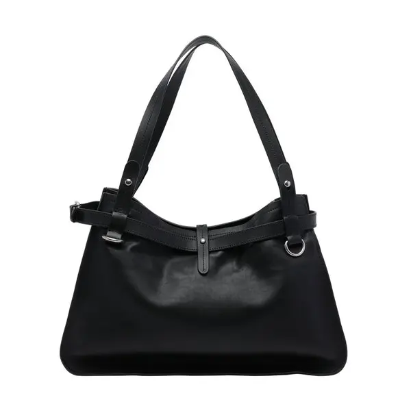 Miu Miu Logo Shoulder Bag - Black