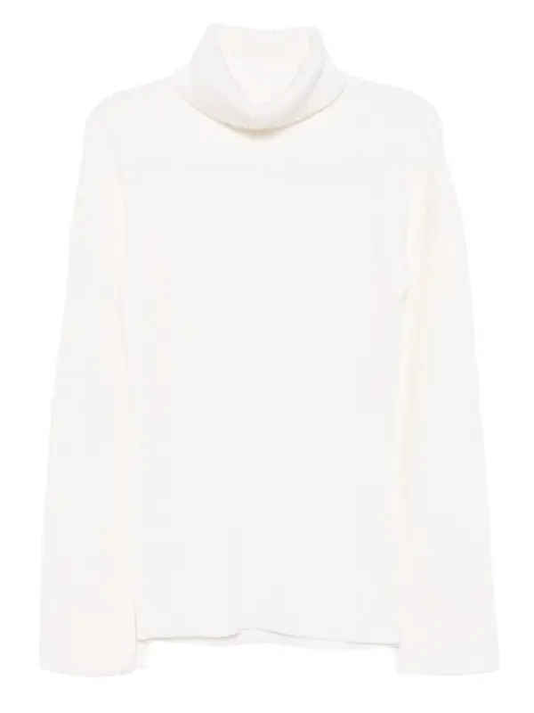 TOTEME Wool Jersey Turtleneck Sweater - Multicolor
