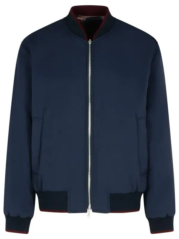 Dries Van Noten Volker Reversible Bomber Jacket - Blue