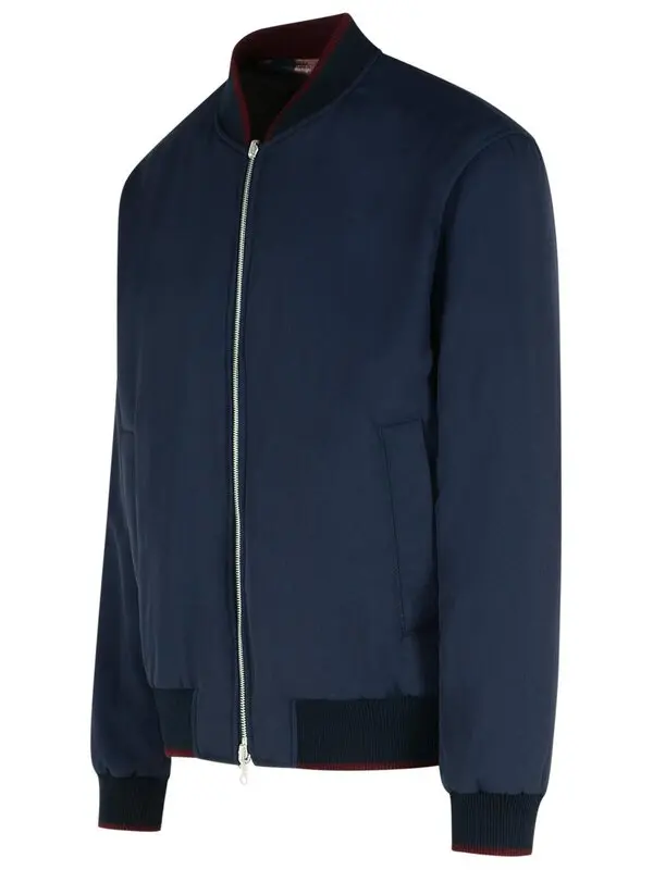 Dries Van Noten Volker Reversible Bomber Jacket - Blue