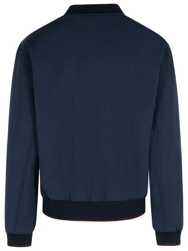 Dries Van Noten Volker Reversible Bomber Jacket - Blue
