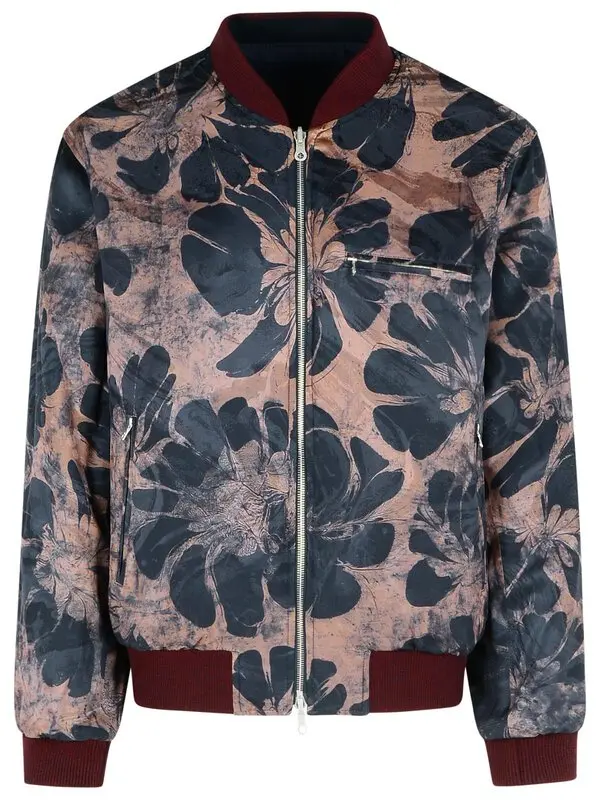 Dries Van Noten Volker Reversible Bomber Jacket - Blue
