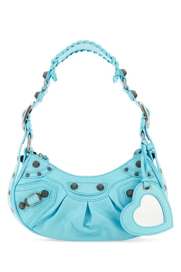 Balenciaga Light Nappa Leather Le Cagole Xs Shoulder Bag - Blue