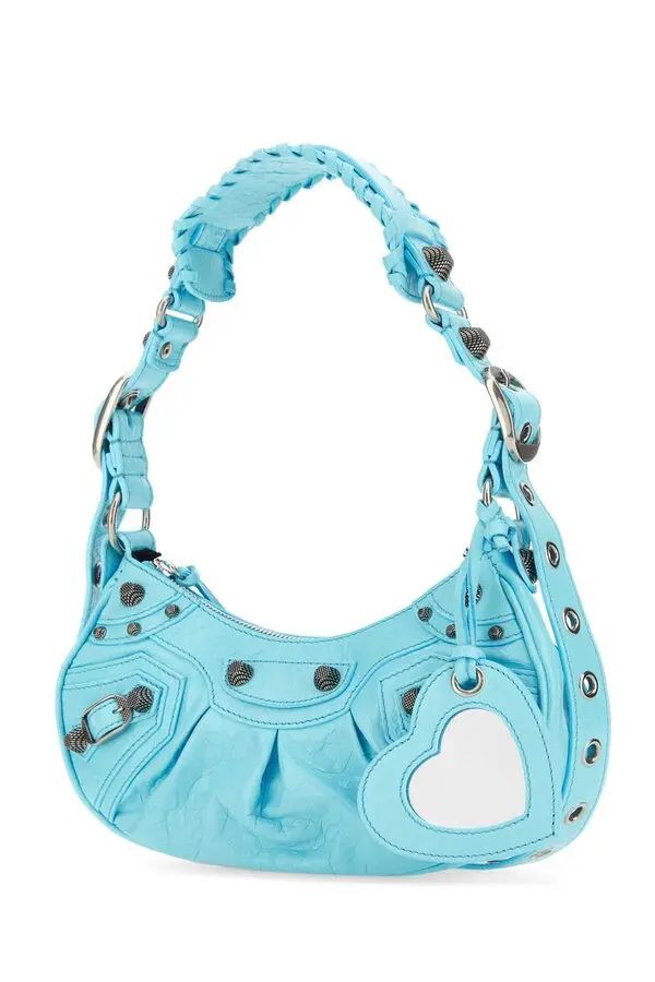 Balenciaga Light Nappa Leather Le Cagole Xs Shoulder Bag - Blue