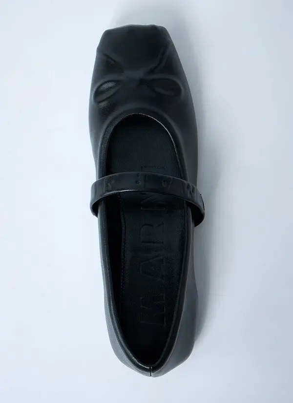 Marni Box Motif Mary Jane Shoes - Black