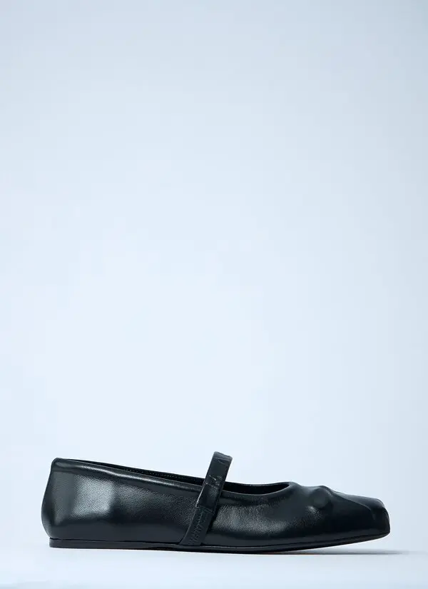 Marni Box Motif Mary Jane Shoes - Black