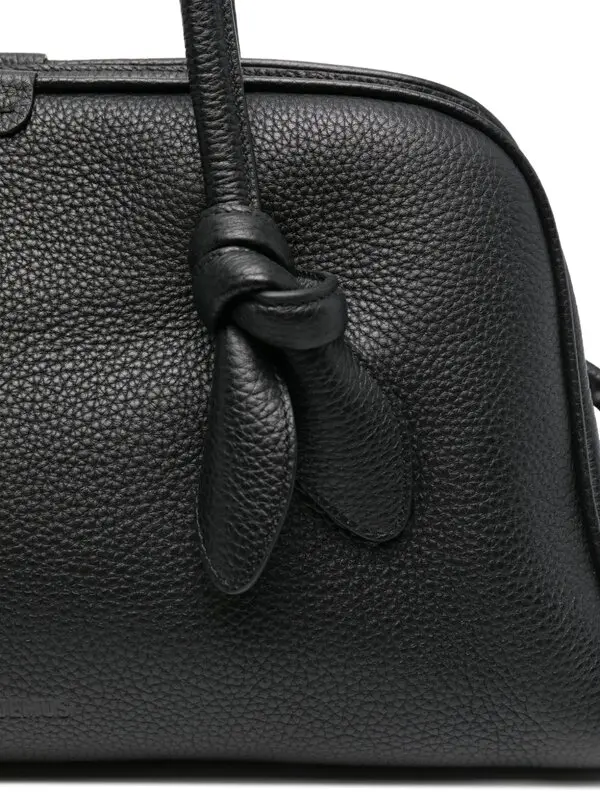 Jacquemus Tourist Leather Tote Bag - Black