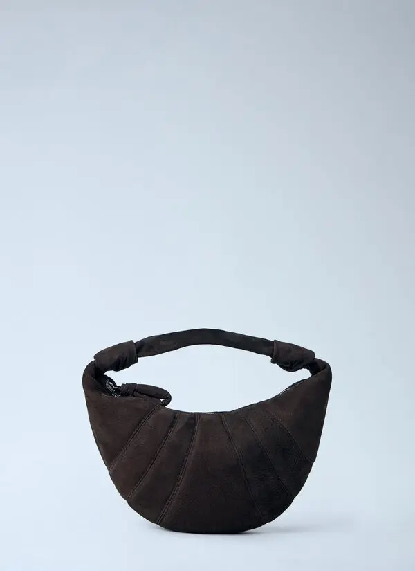 LEMAIRE Mini Fortune Croissant Handbag - Brown