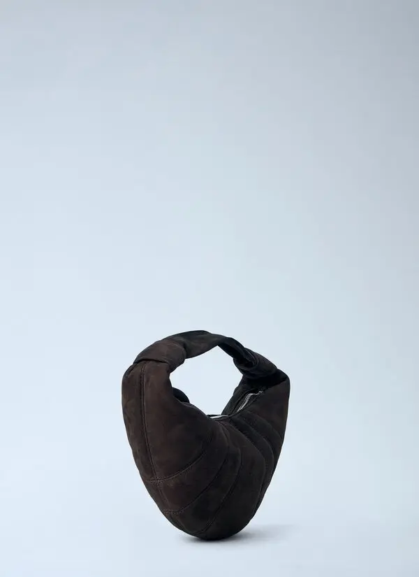 LEMAIRE Mini Fortune Croissant Handbag - Brown
