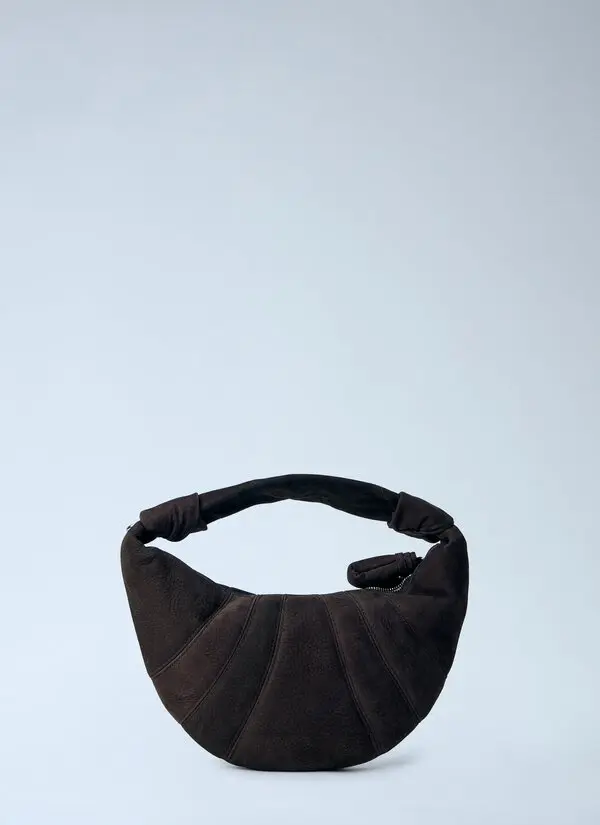 LEMAIRE Mini Fortune Croissant Handbag - Brown