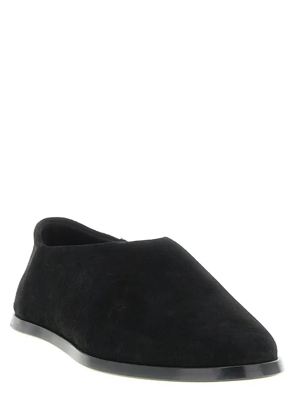 Fear Of God Suede Slip-on Sabots With Foldable Heel