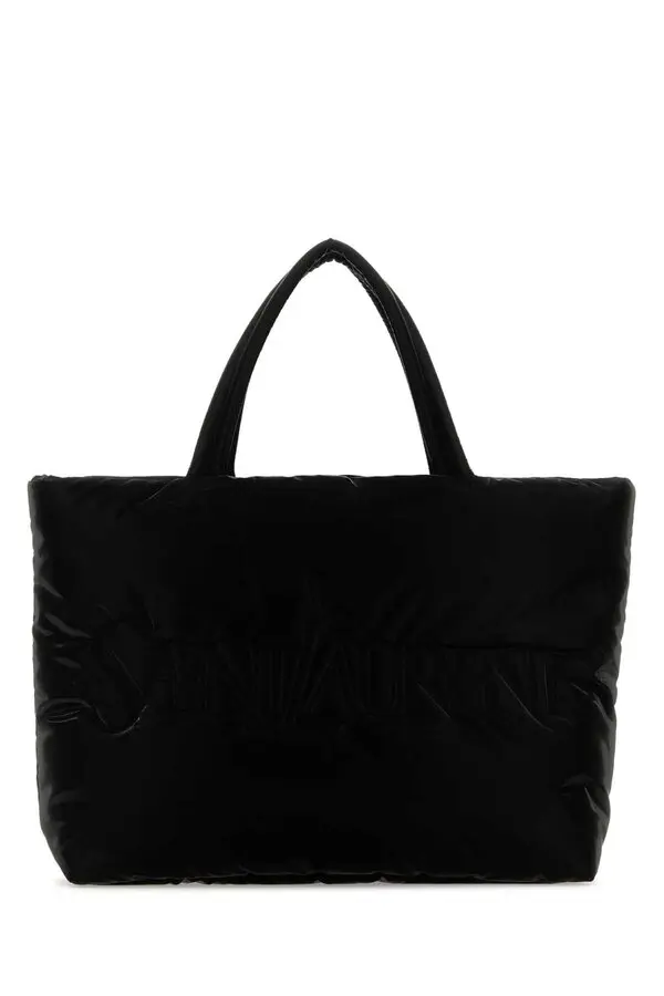 Saint Laurent Nylon Shopping Bag - Black
