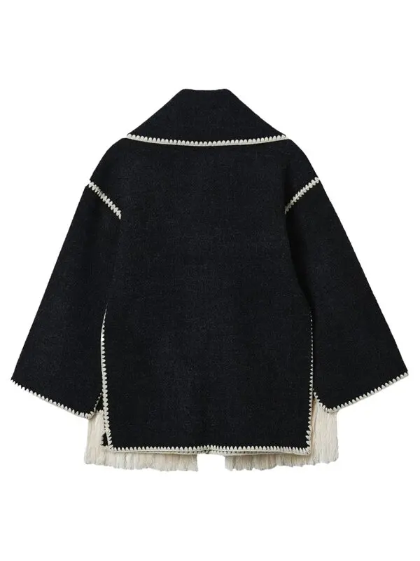 TOTEME Wool Blend Jacket With Scarf Detail