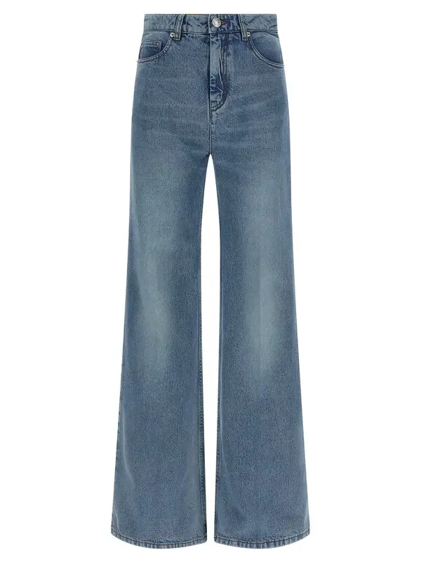AMI Paris Flared Leg Jeans - Blue