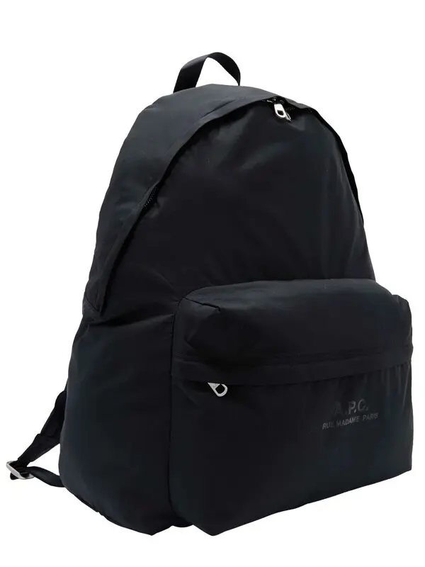A.p.c. Backpack With Logo - Black