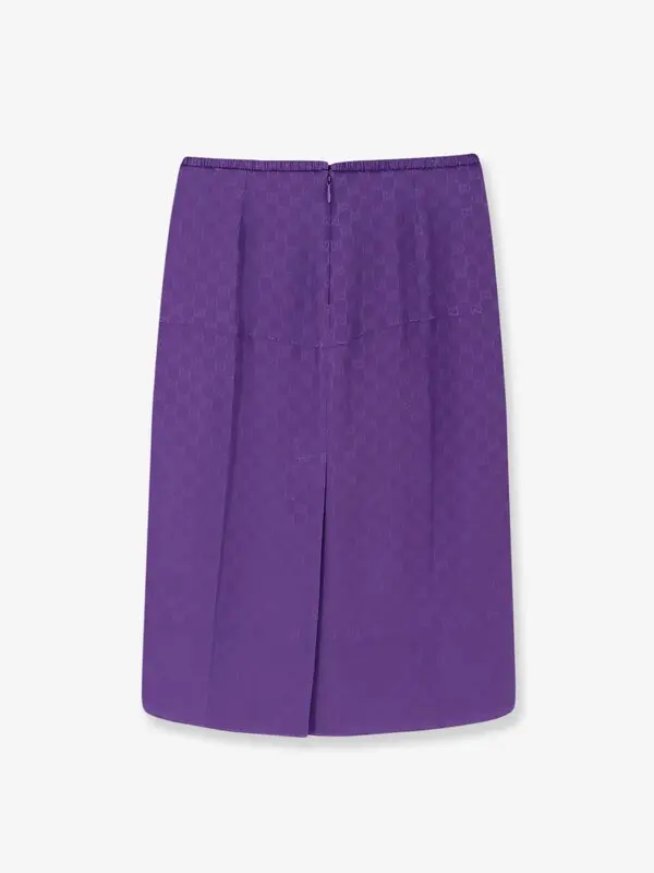 Gucci Gg Silk Skirt