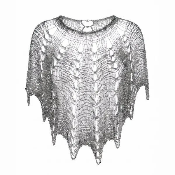 NATALIA FEDNER Rhodium Metal Marilyn Flare Capelet