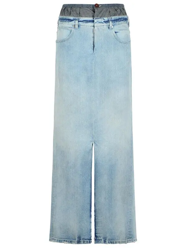 MAISON MARGIELA Denim Skirt - Blue