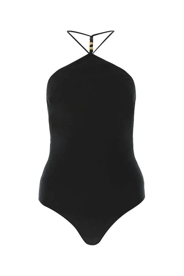 Bottega Veneta Stretch Cashmere Blend Bodysuit - Black